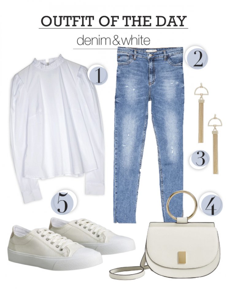 Denim & white | Ι LOVE STYLE